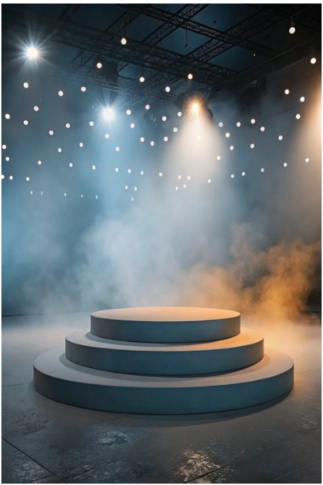 Gradient Smoky Spotlight Poster Template | PosterMyWall