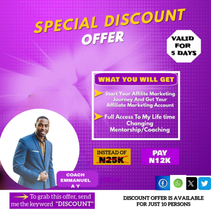 Gradient Special Offer Instagram Post Template | PosterMyWall