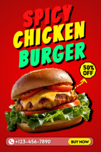 Burger Template | PosterMyWall