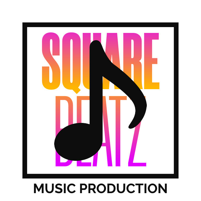 Gradient Square Musical Note Logo Maker Template | PosterMyWall