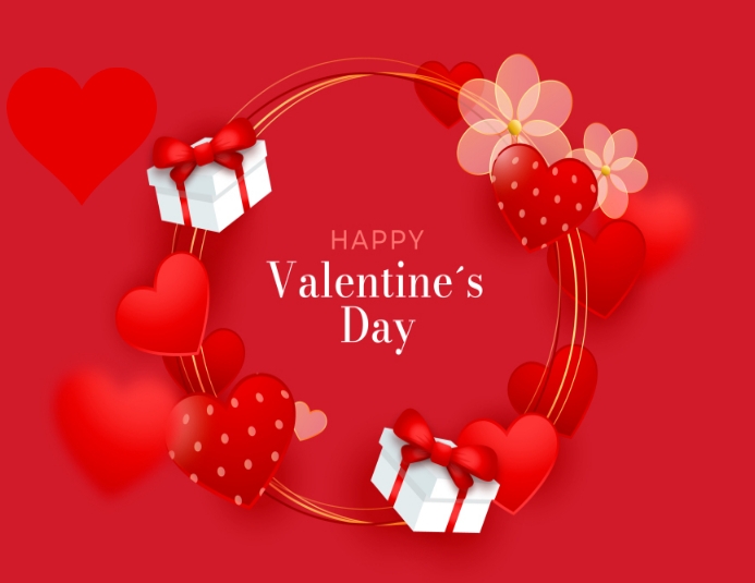 Copy of Gradient Valentine's day background | PosterMyWall