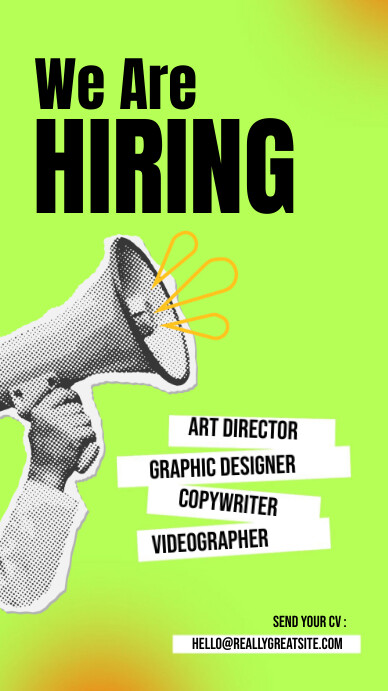 Gradient We Are Hiring Instagram Story Template | PosterMyWall
