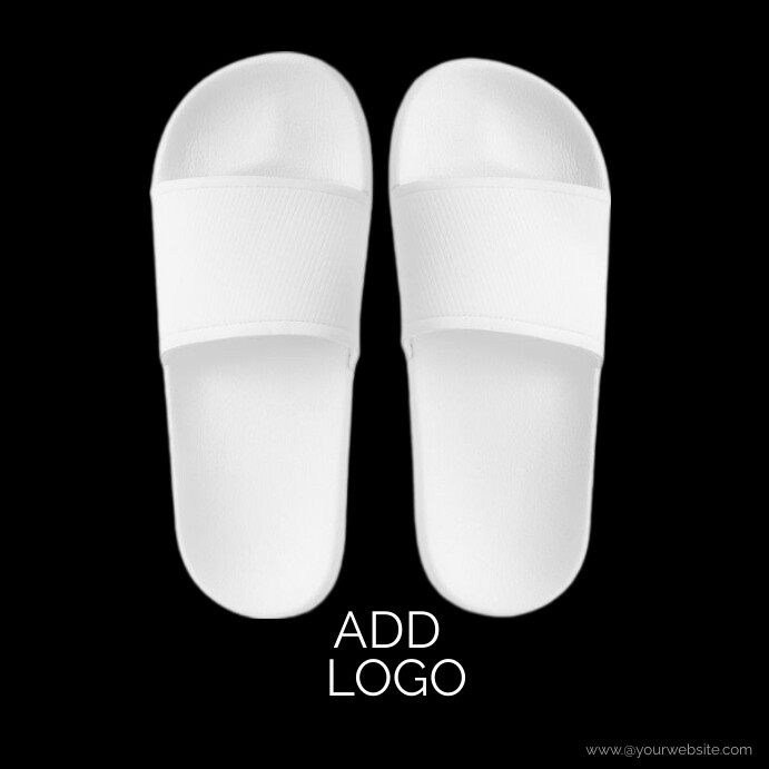 Gradient White Slide Slippers Instagram Post Template | PosterMyWall