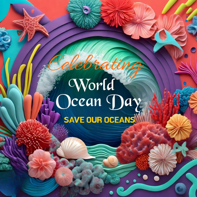 Copy of Gradient World Ocean Day Celebration Instagr | PosterMyWall