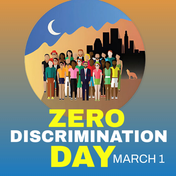 Gradient Zero Discrimination Day Instagram Post Template | PosterMyWall