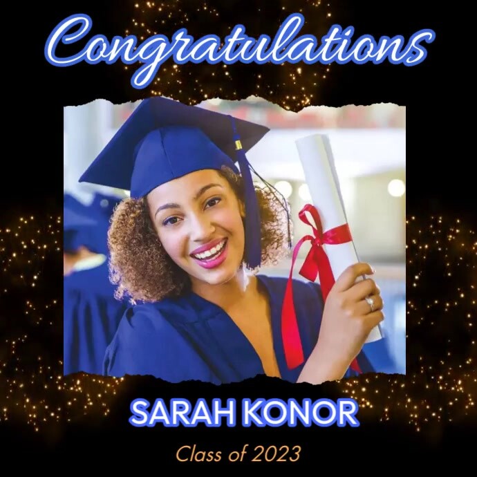 Plantilla de Graduate Card Instagram post | PosterMyWall