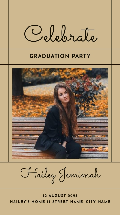 Graduate Celebration Party Instagram Story Template | PosterMyWall