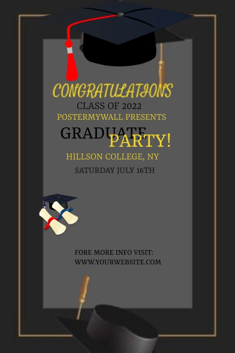 Copy of Graduate party | PosterMyWall