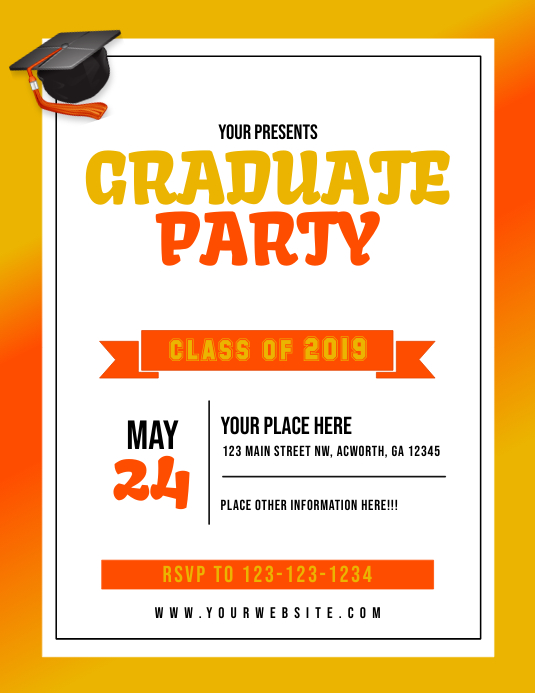 Graduate Party Template | PosterMyWall