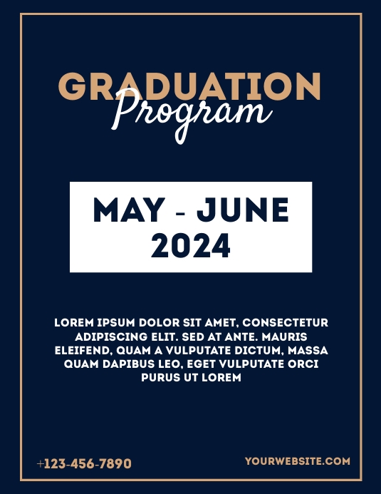 Copy of GRADUATES PROGRAM | PosterMyWall
