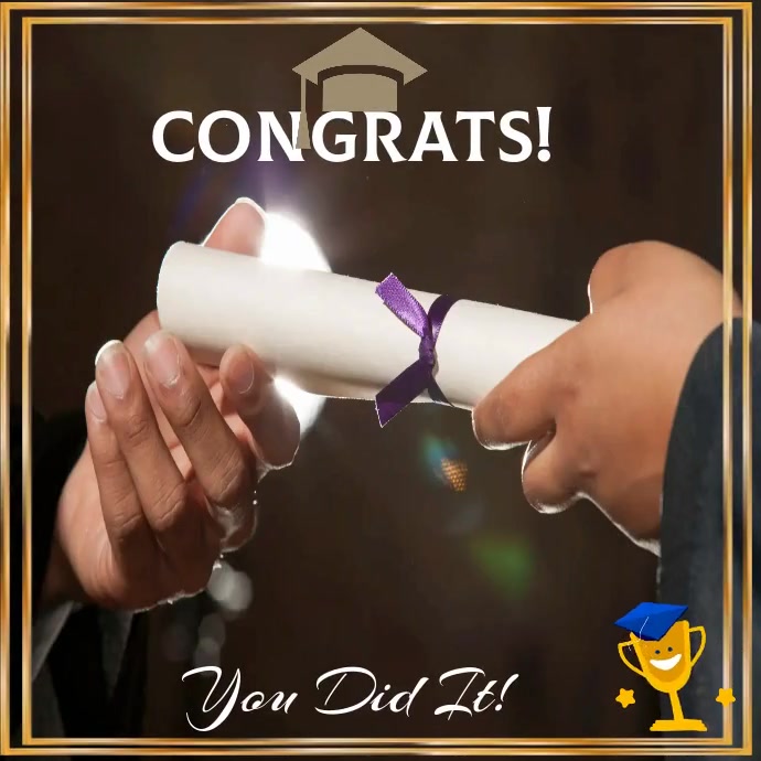 Graduation, congratulations,pass Template | PosterMyWall