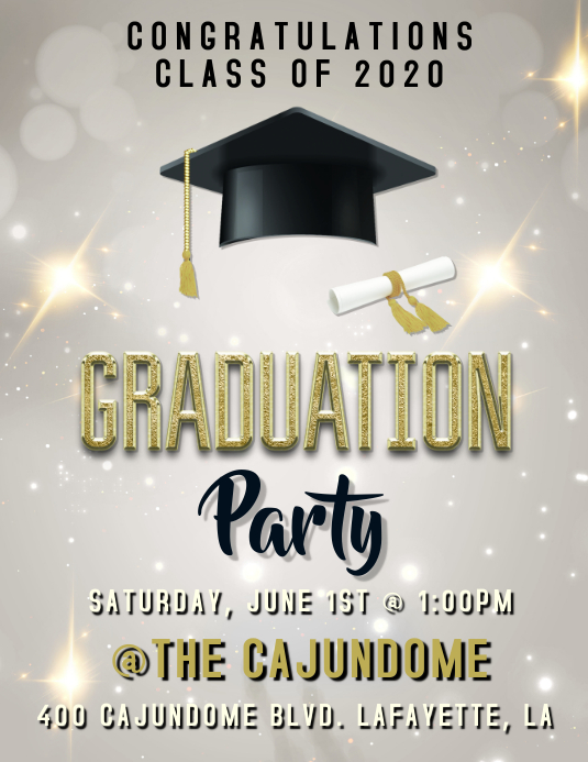 Copy of GRADUATION 2020 FLYER TEMPLATE | PosterMyWall