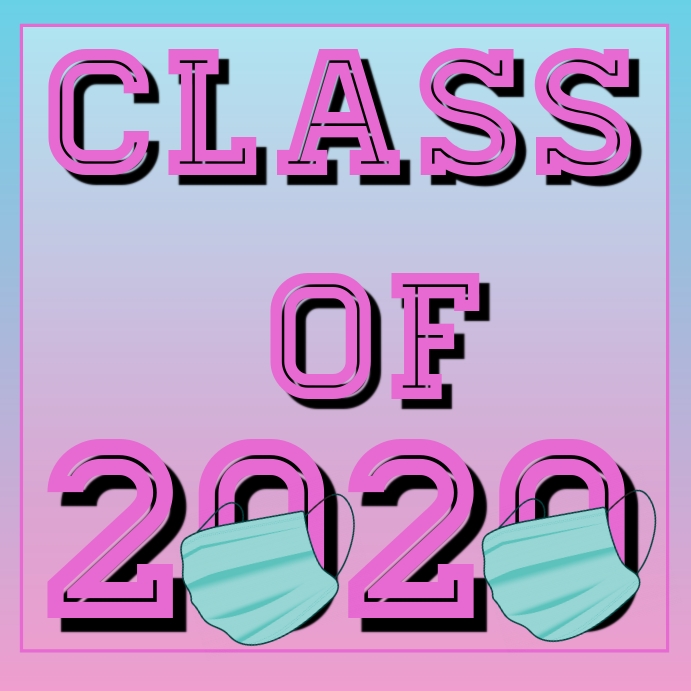 Graduation 2020 Mask Template | PosterMyWall