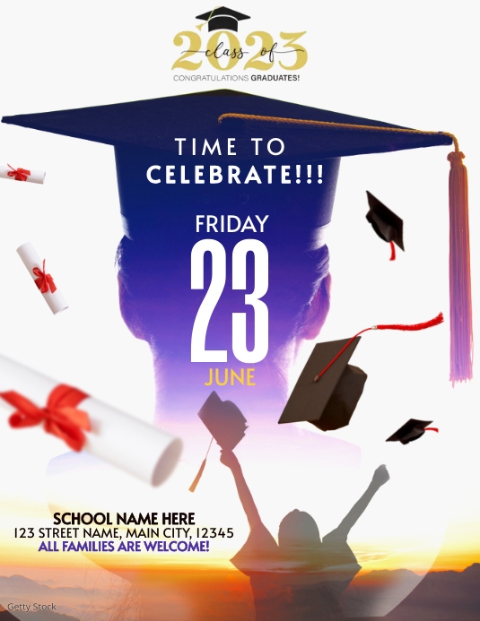 GRADUATION 2023 Template | PosterMyWall