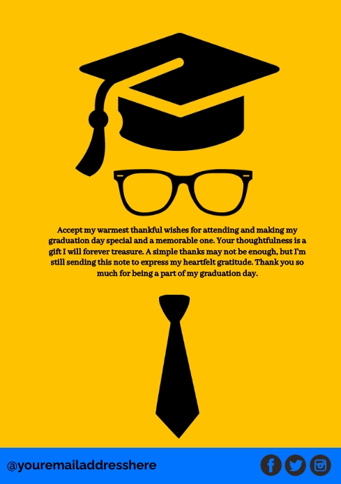 GRADUATION A4 TEMPLATE.E | PosterMyWall