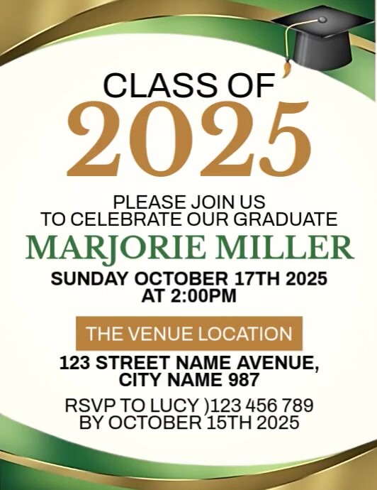 Graduation Ads Template | PosterMyWall