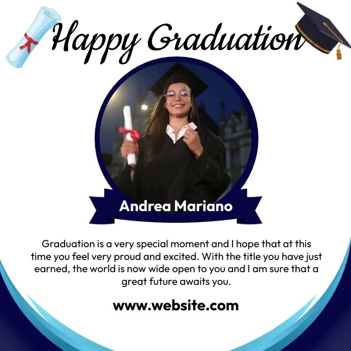 Graduation Ads Template | PosterMyWall