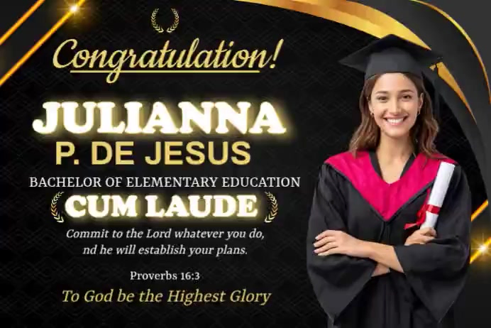 Graduation Announcement Ads Template | PosterMyWall