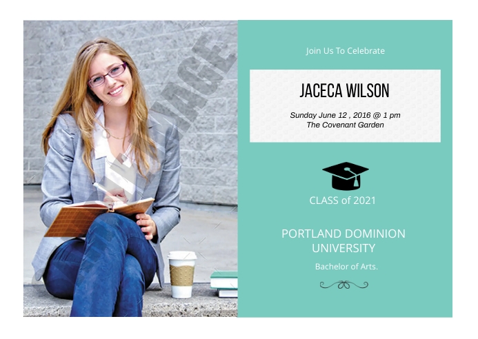 Graduation Announcement Card Template | PosterMyWall