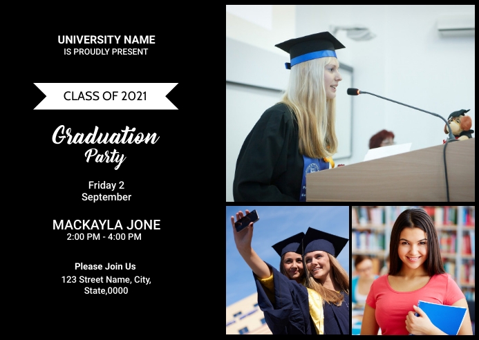 Copy of Graduation Announcement | PosterMyWall