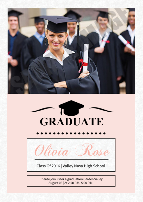 Plantilla de Graduation Announcement | PosterMyWall