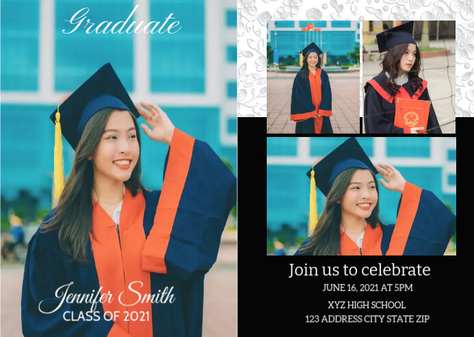Graduation Announcement Invitation Template | PosterMyWall