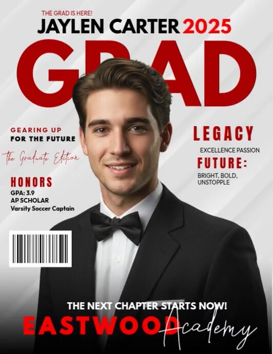 Graduation Announcement Magazine Template | PosterMyWall