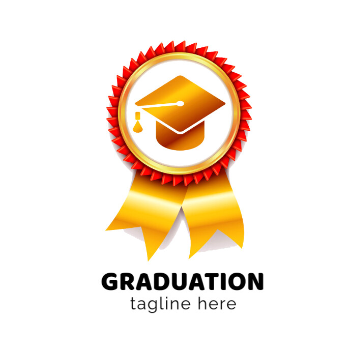 Graduation badge logo design template | PosterMyWall