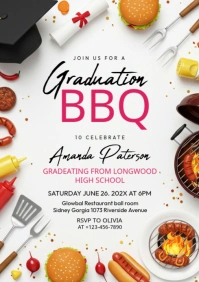 Graduation Cookout Invitation Template Graduation Party Invitation