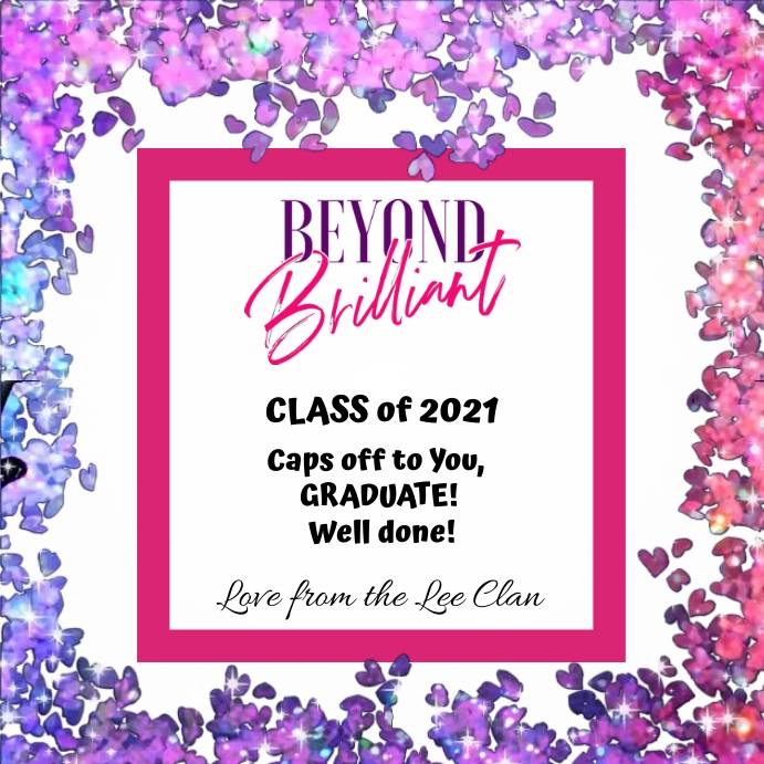 Graduation Beyond Brilliant Template | PosterMyWall