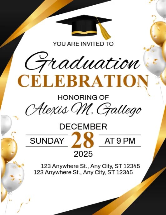 Graduation Celebration Ads Template | PosterMyWall