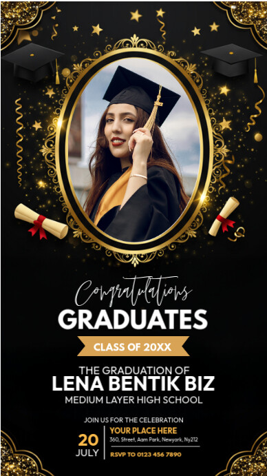 Modèle Graduation Celebration Instagram Story | PosterMyWall