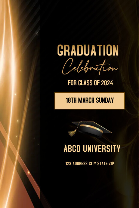 Graduation celebration party Template | PosterMyWall