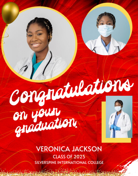 Graduation celebration poster Template | PosterMyWall