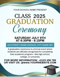 Graduation Ceremony Template | PosterMyWall