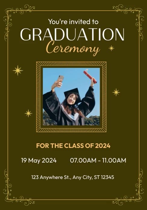 Graduation Ceremony Template | PosterMyWall