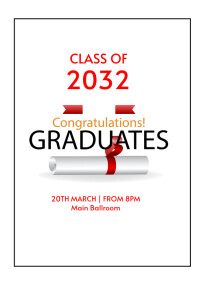 Graduation Ceremony Ads Template | PosterMyWall