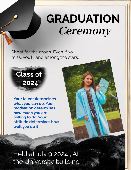 Graduation ceremony Template | PosterMyWall