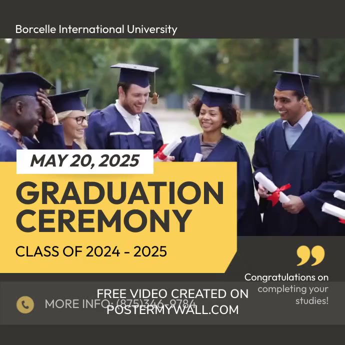 Graduation Ceremony Templat | PosterMyWall