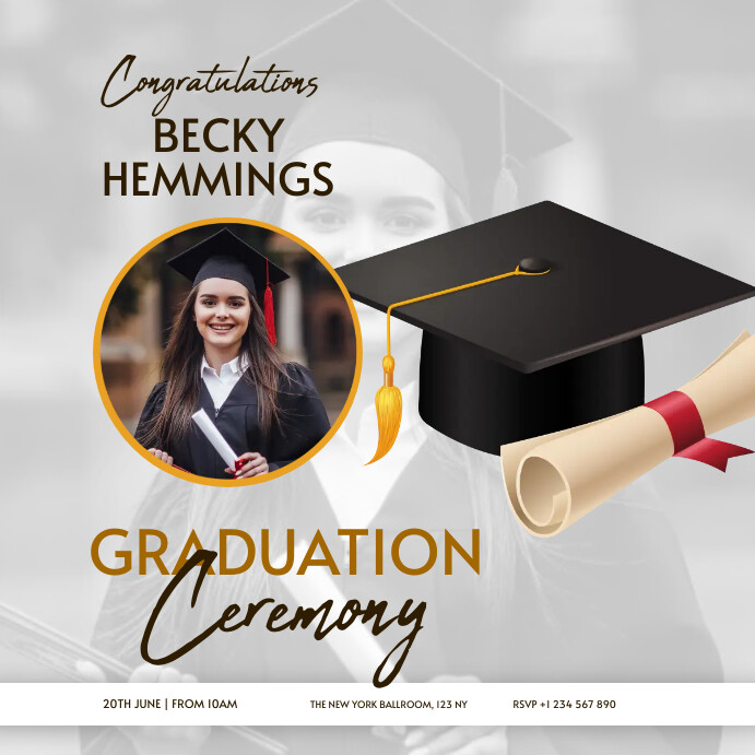 graduation ceremony Templat | PosterMyWall