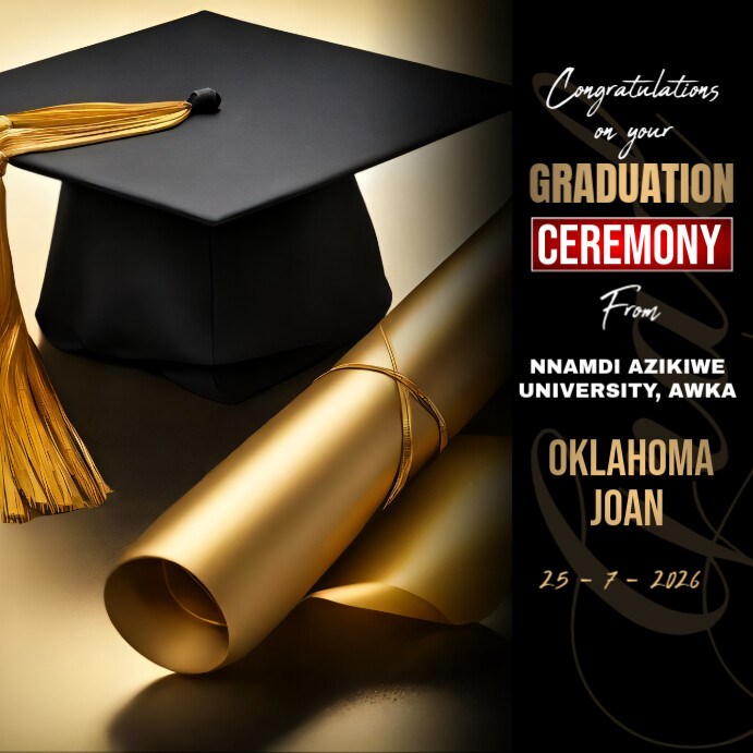 Copy of Graduation ceremony | PosterMyWall