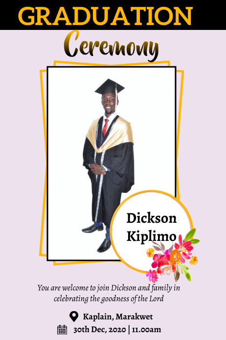 Graduation ceremony Template | PosterMyWall