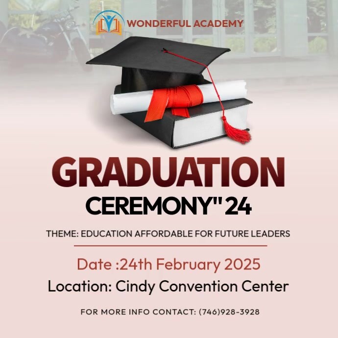 Modèle Graduation Ceremony | PosterMyWall