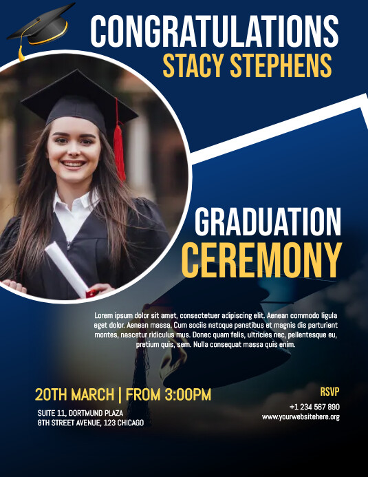 Copy of graduation ceremony | PosterMyWall