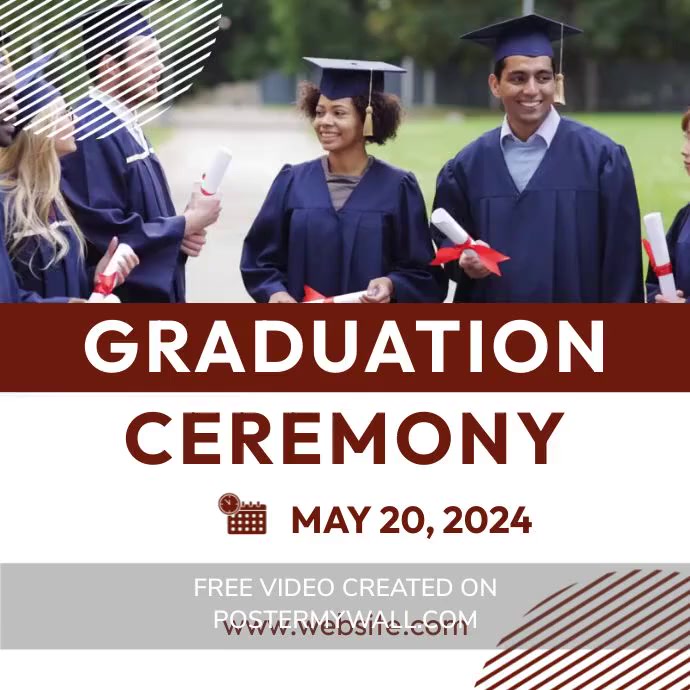 Graduation Ceremony Templat | PosterMyWall