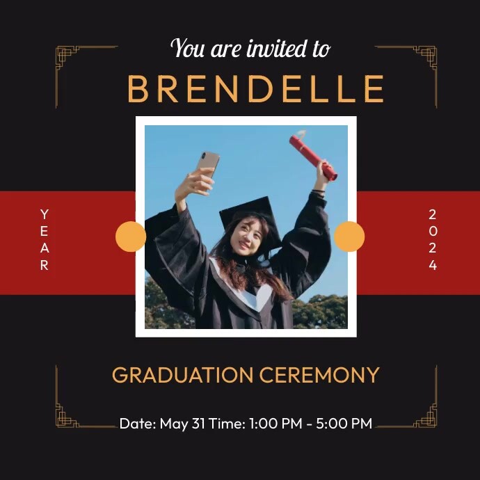 Graduation Ceremony Templat | PosterMyWall