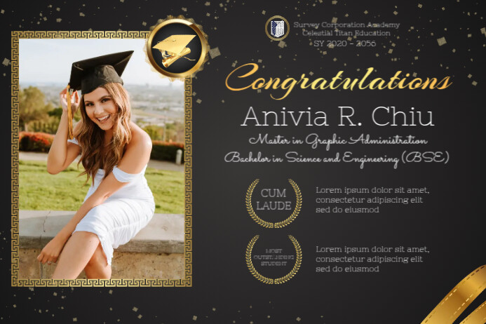 Graduation Ceremony Template | PosterMyWall