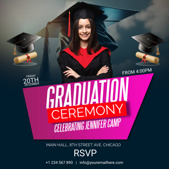 Plantilla de graduation ceremony | PosterMyWall
