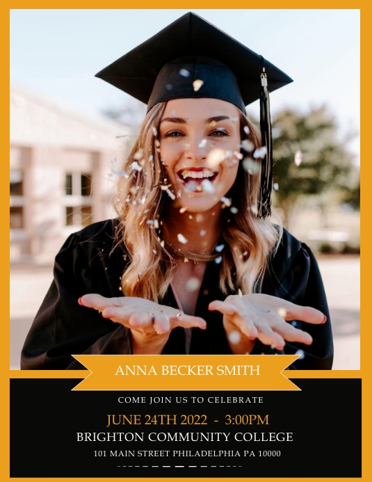 Copy of graduation ceremony | PosterMyWall