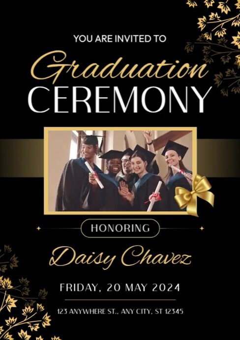 Graduation Ceremony Template | PosterMyWall